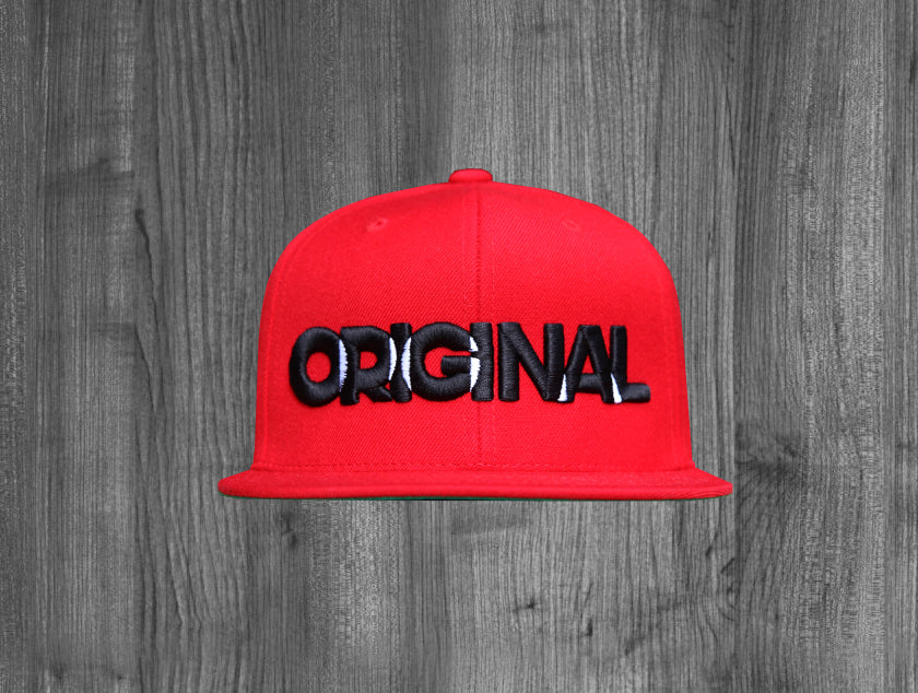 ORIGINAL SNAP BACK. RED / BLACK & WHITE – Vandal-A.com